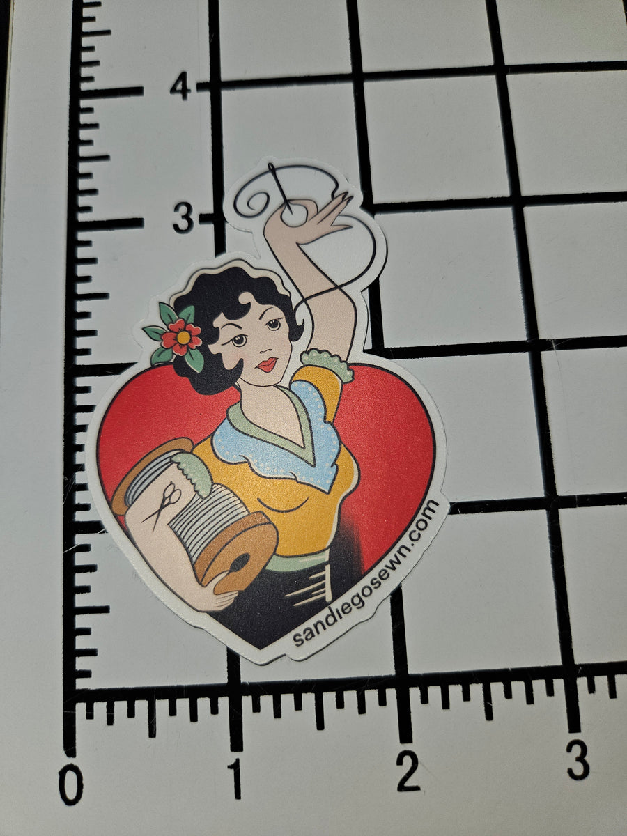 Sewist PinUp Sticker – San Diego Sewn