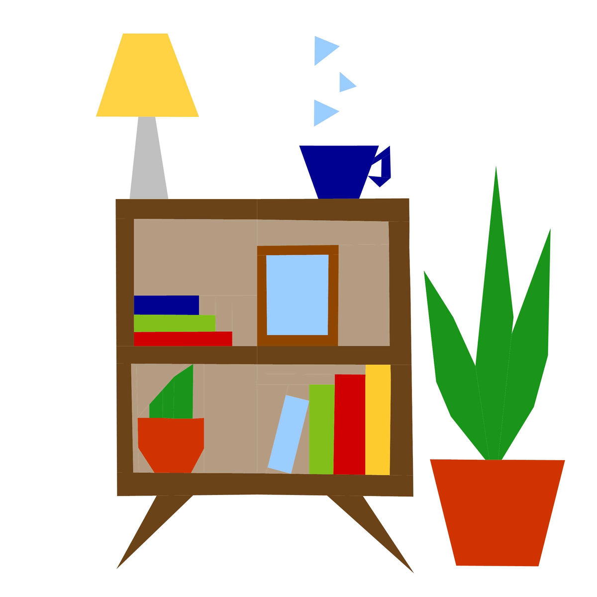 Retro Book Case FPP Pattern – San Diego Sewn